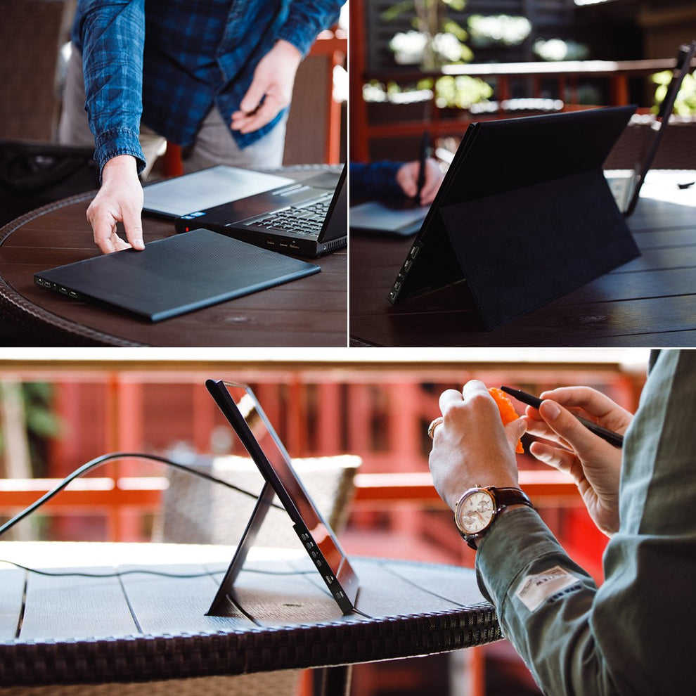 Monitor Foldable Stand Magnetic Cover | Desklab Monitor